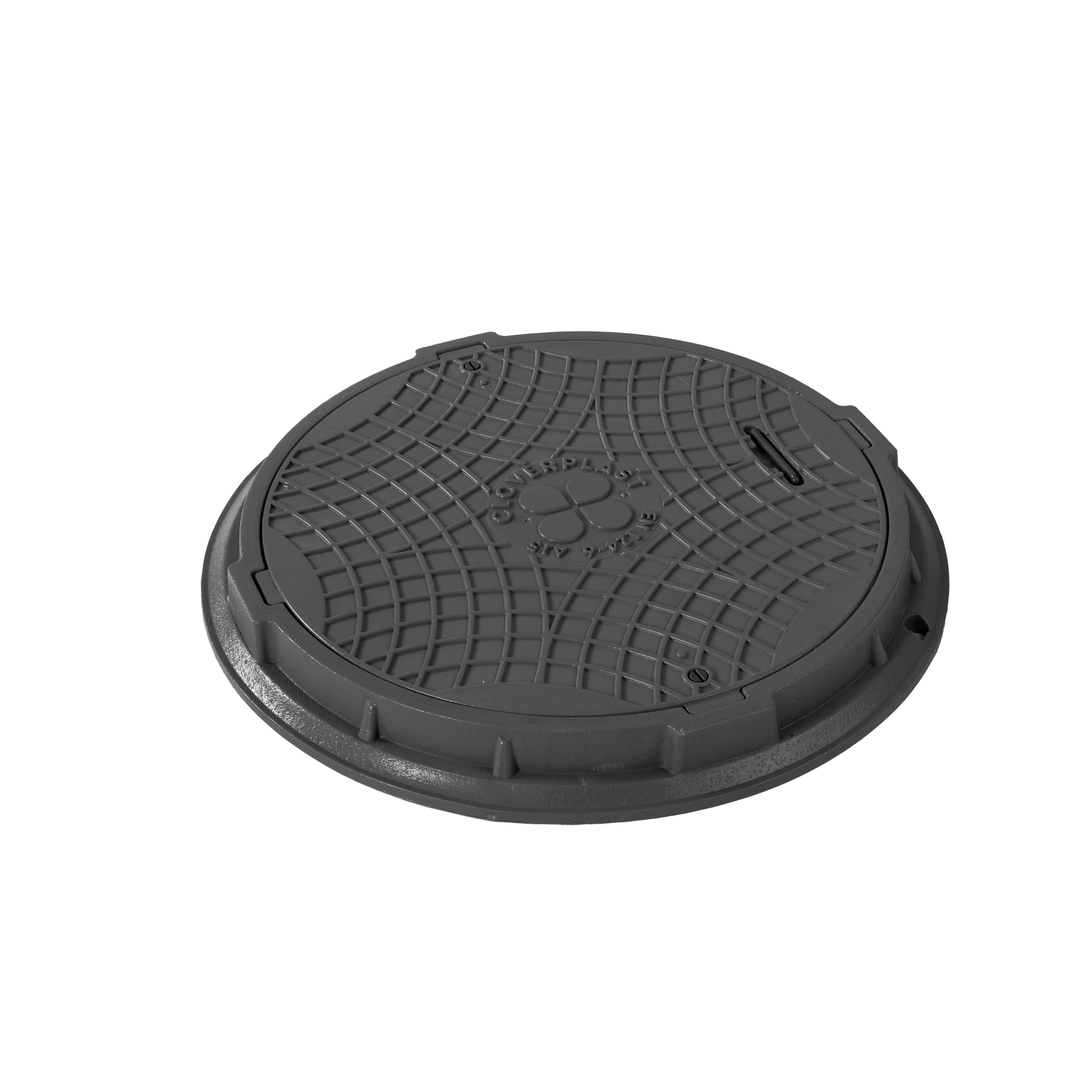 Black PE Manhole Cover 60cm - CloverPlast A15 Lockable